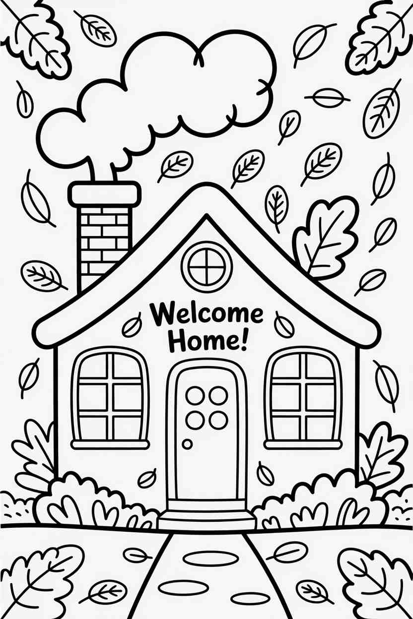 55+Autumn Coloring Pages for Kids | Free Printables PDFs