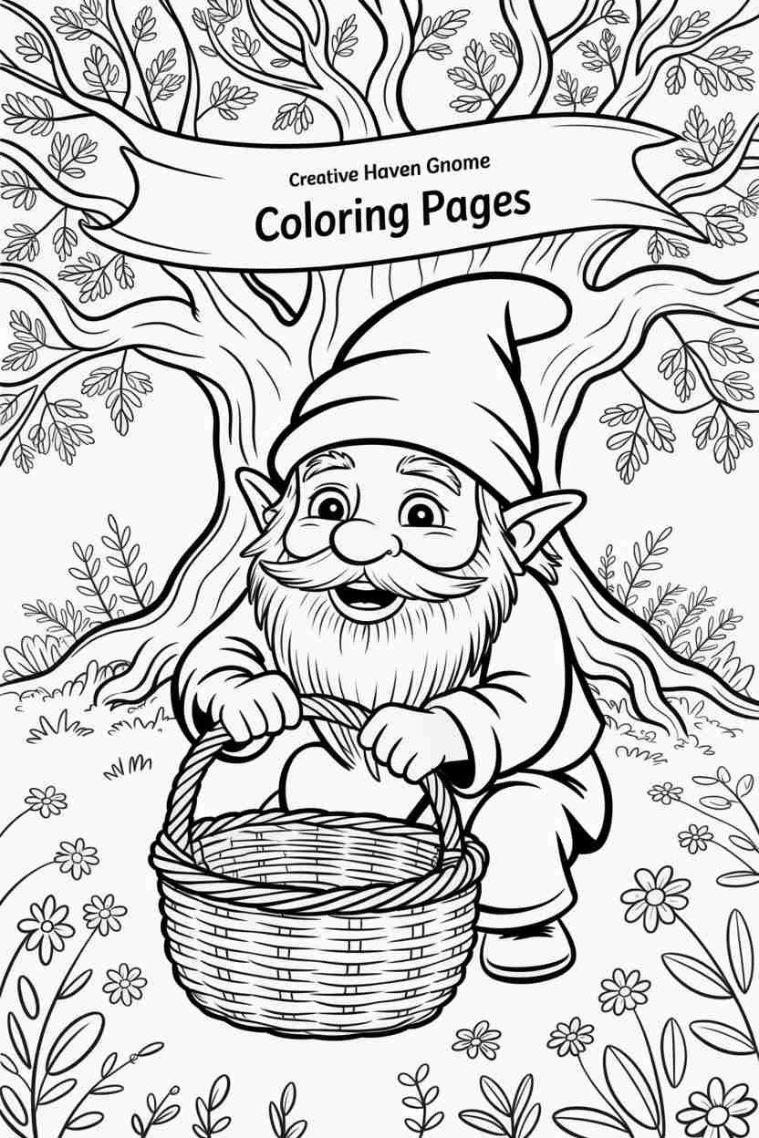 55+ Fall Gnome Coloring Pages: Your Free Printable Autumn Escape