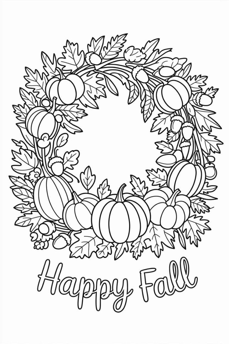 55+Welcome Fall Coloring Pages | Free Autumn Printables