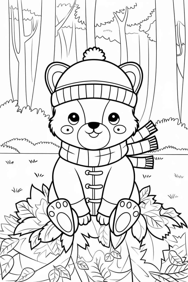 39+Fall Animal Coloring Pages | Free Printables for All Ages