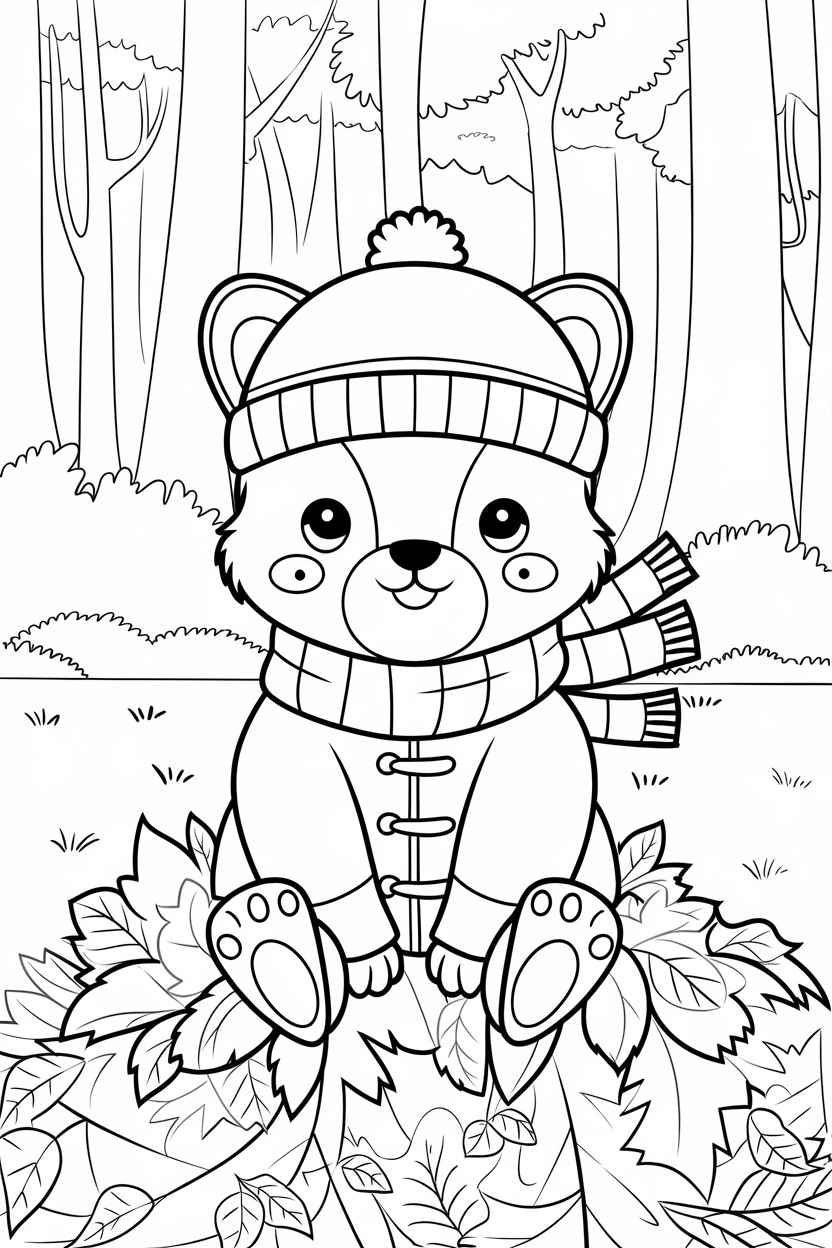 39+Fall Animal Coloring Pages | Free Printables for All Ages