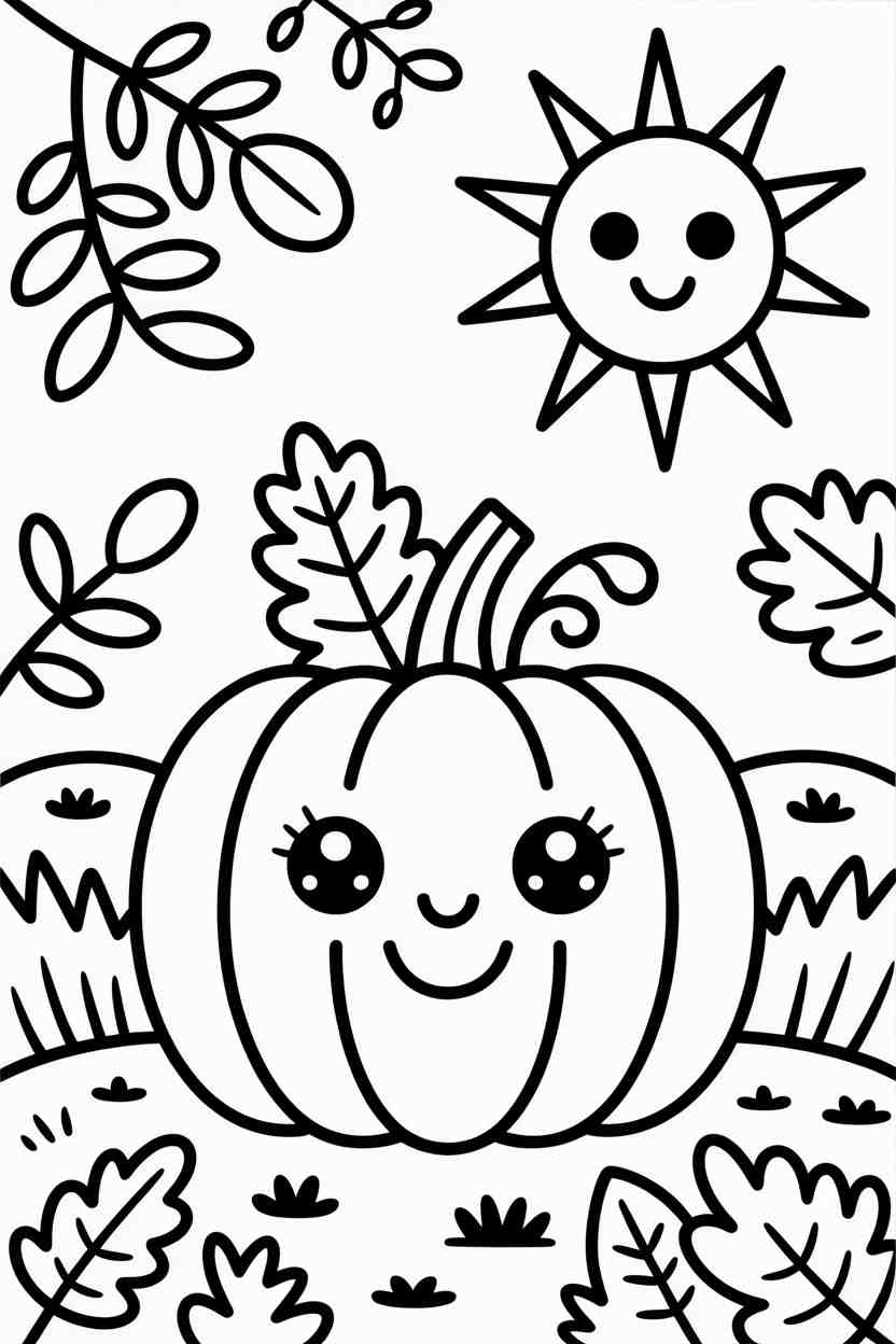 55+Autumn Coloring Pages for Kids | Free Printables PDFs