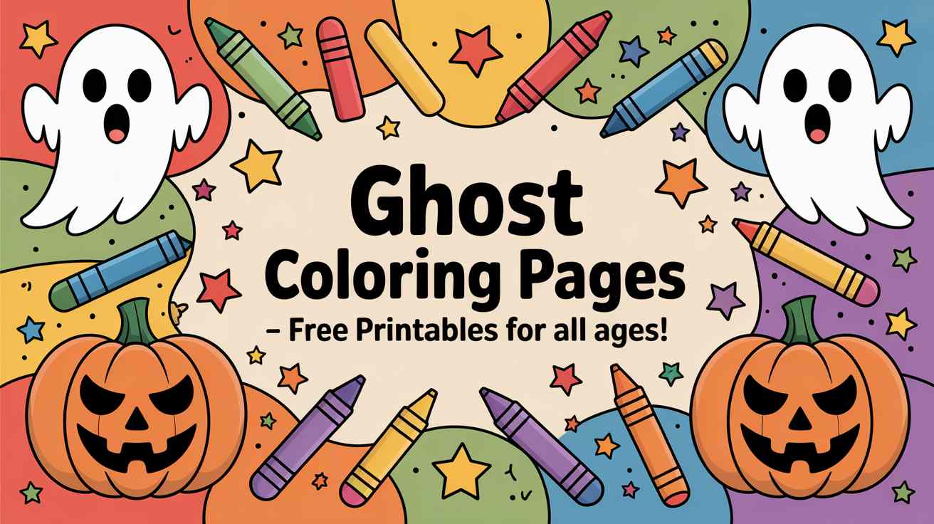 15+ Ghost Coloring Pages – Free Printable & Fun for All Ages