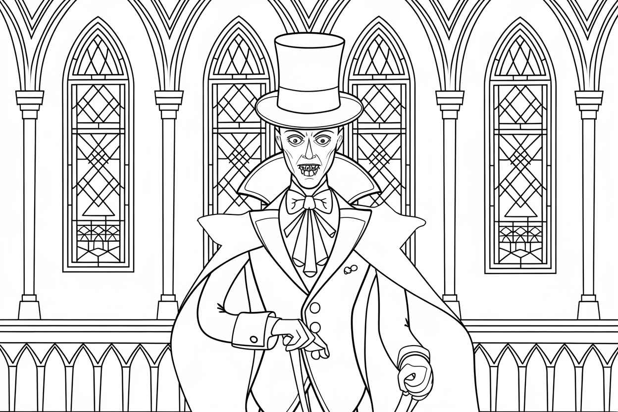 Vampire Coloring Pages – Free Printable Fun for All Ages