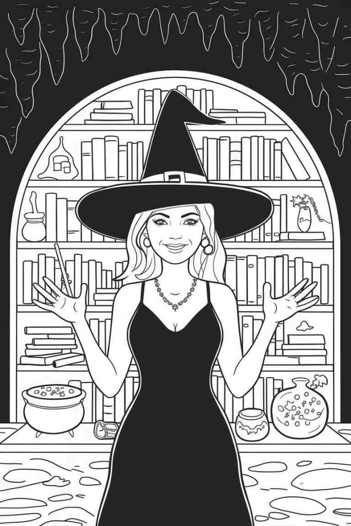 35+ Witch Coloring Pages – Free Download Printables for Kids & Adults