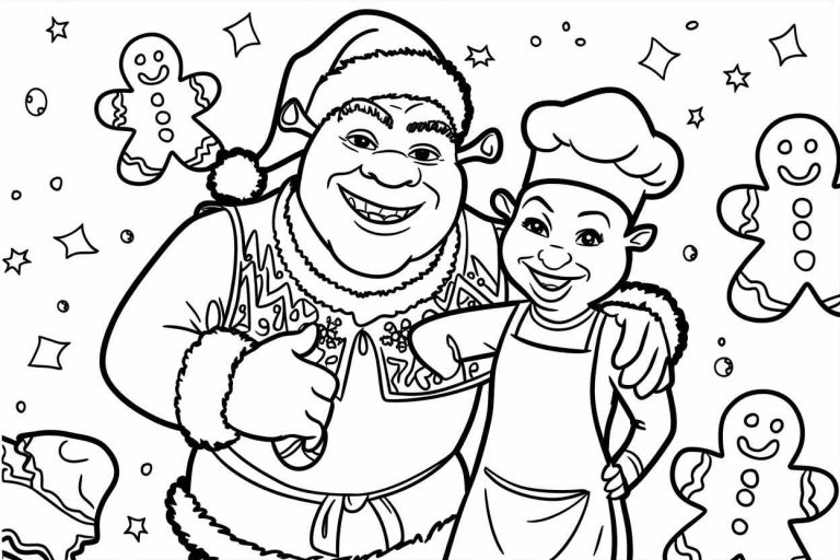 25+Free Gingerbread Man Coloring Pages to Print(PDFs)