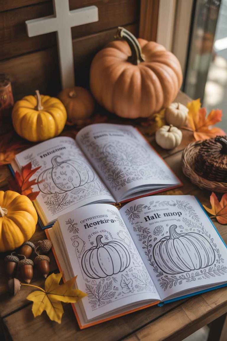 19+Christian Fall Coloring Pages | Free Printable for Kids