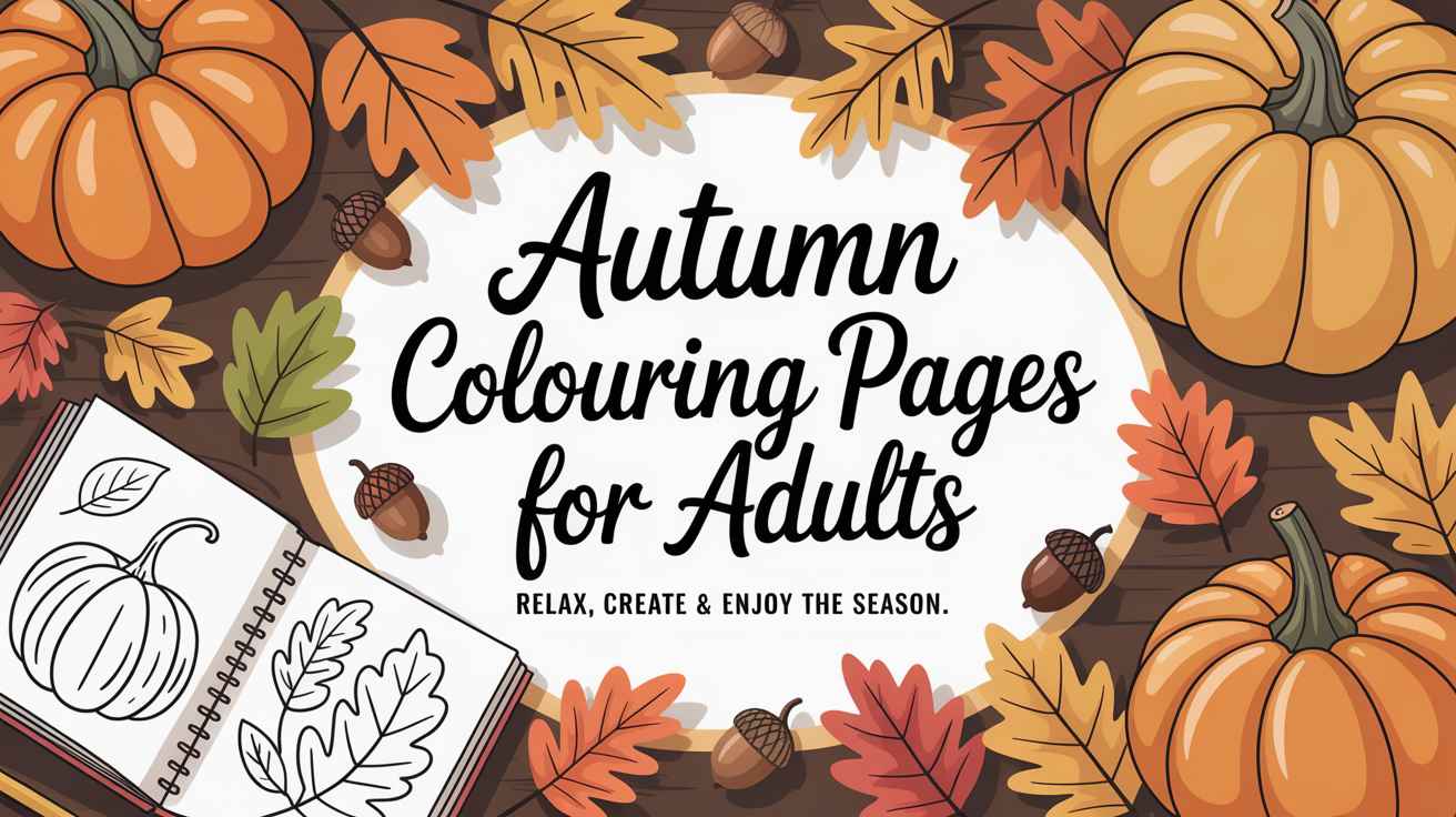 100+Autumn Coloring Pages for Adults – Free Printables PDF
