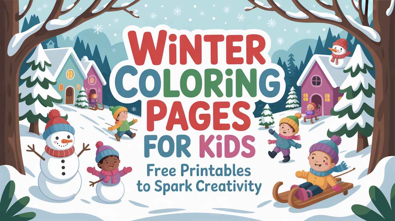 25+ Winter Coloring Pages for Kids – Free Printable PDFs Fun
