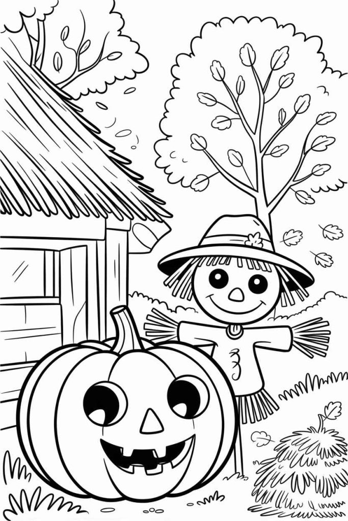 25+ Fall-Themed Coloring Pages | Free Printables for Kids & Adults