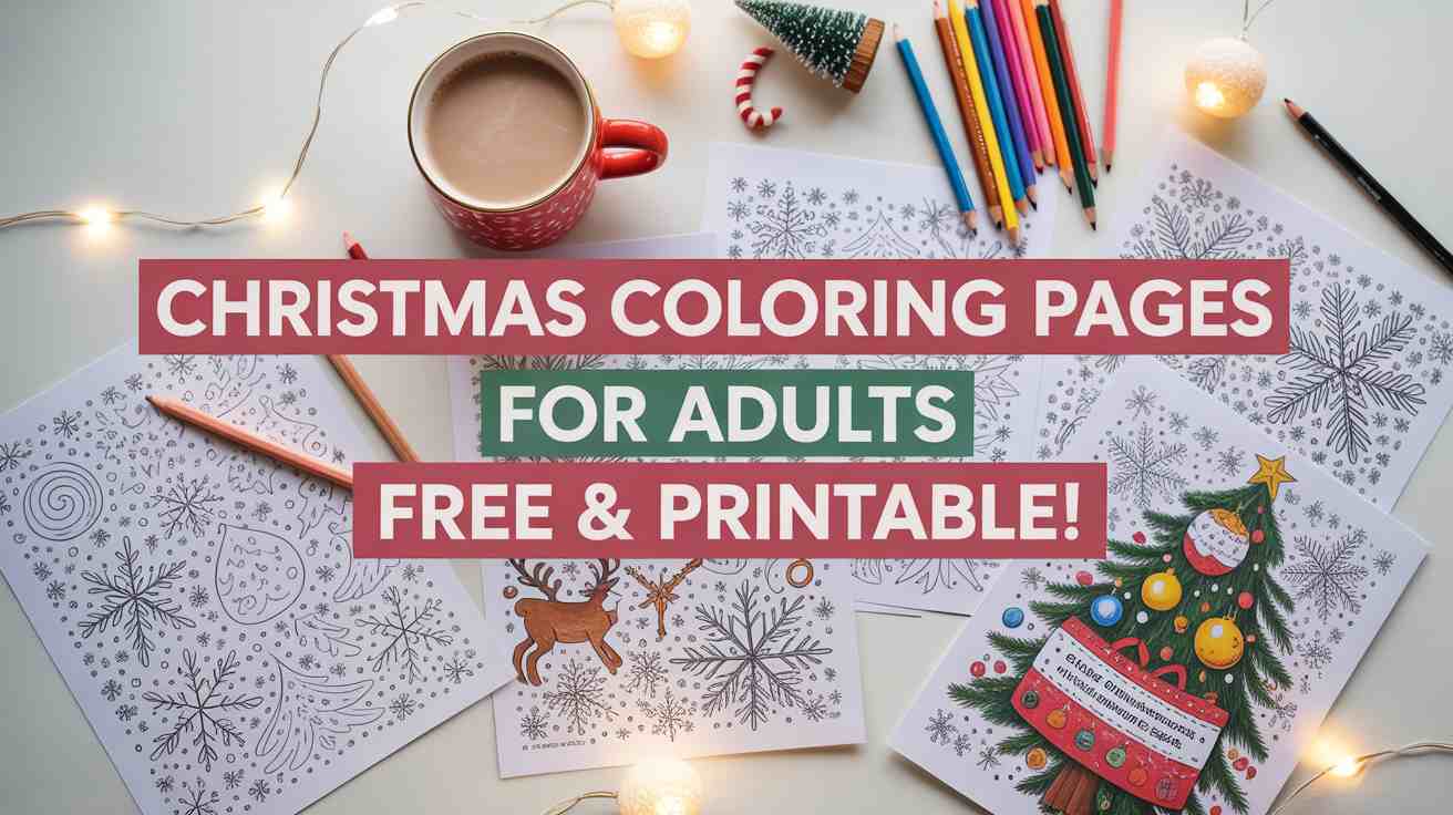 33+Christmas Coloring Pages for Adults – Free & Printable Fun
