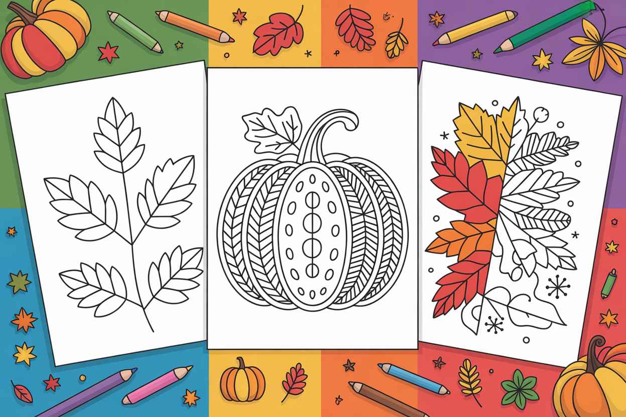 21+ Coloring Pages Fall Autumn for Cozy Seasonal Creativity