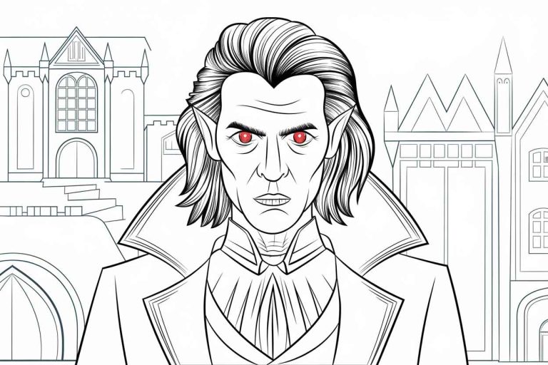 Vampire Coloring Pages – Free Printable Fun for All Ages