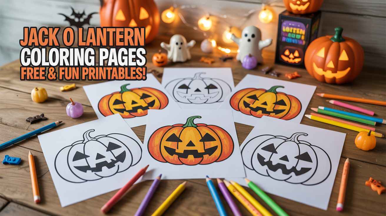 Jack O Lantern Coloring Pages – Free & Fun Printables!