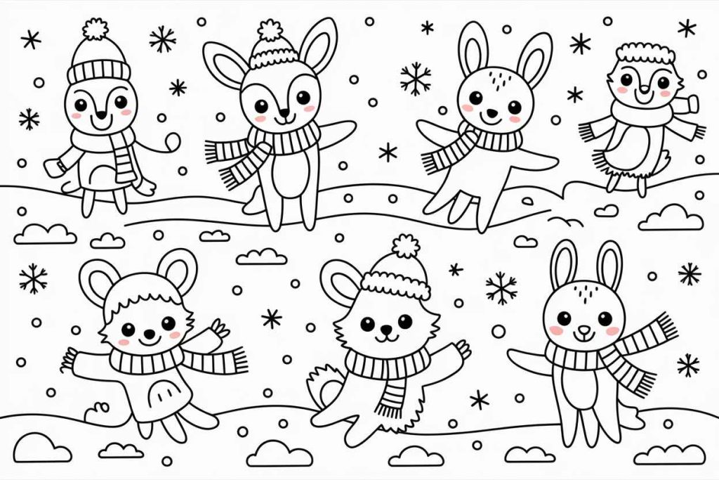 25+ Winter Coloring Pages for Kids – Free Printable PDFs Fun