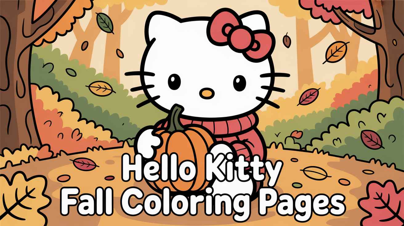 50+Hello Kitty Fall Coloring Pages – Free Printables for All