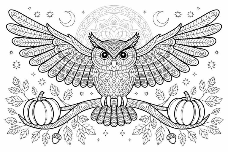 21+Fall and Halloween Coloring Pages – Free Printables: Free Printables