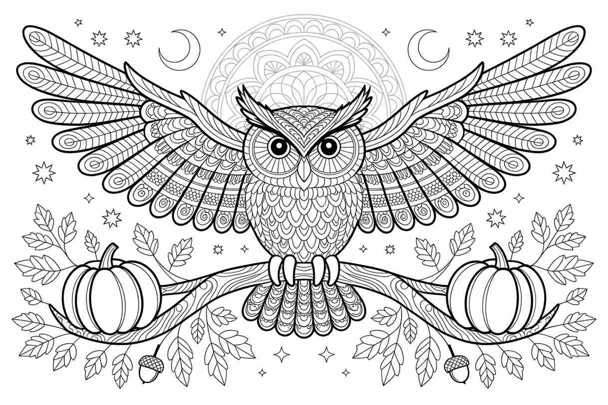 21+Fall and Halloween Coloring Pages – Free Printables: Free Printables
