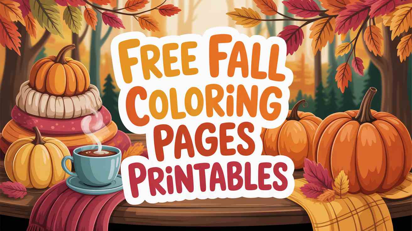 15+ Free Fall Coloring Pages Printables for All Ages