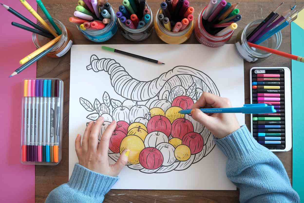 15+ Free Cornucopia Coloring Pages for Cozy Fall Fun