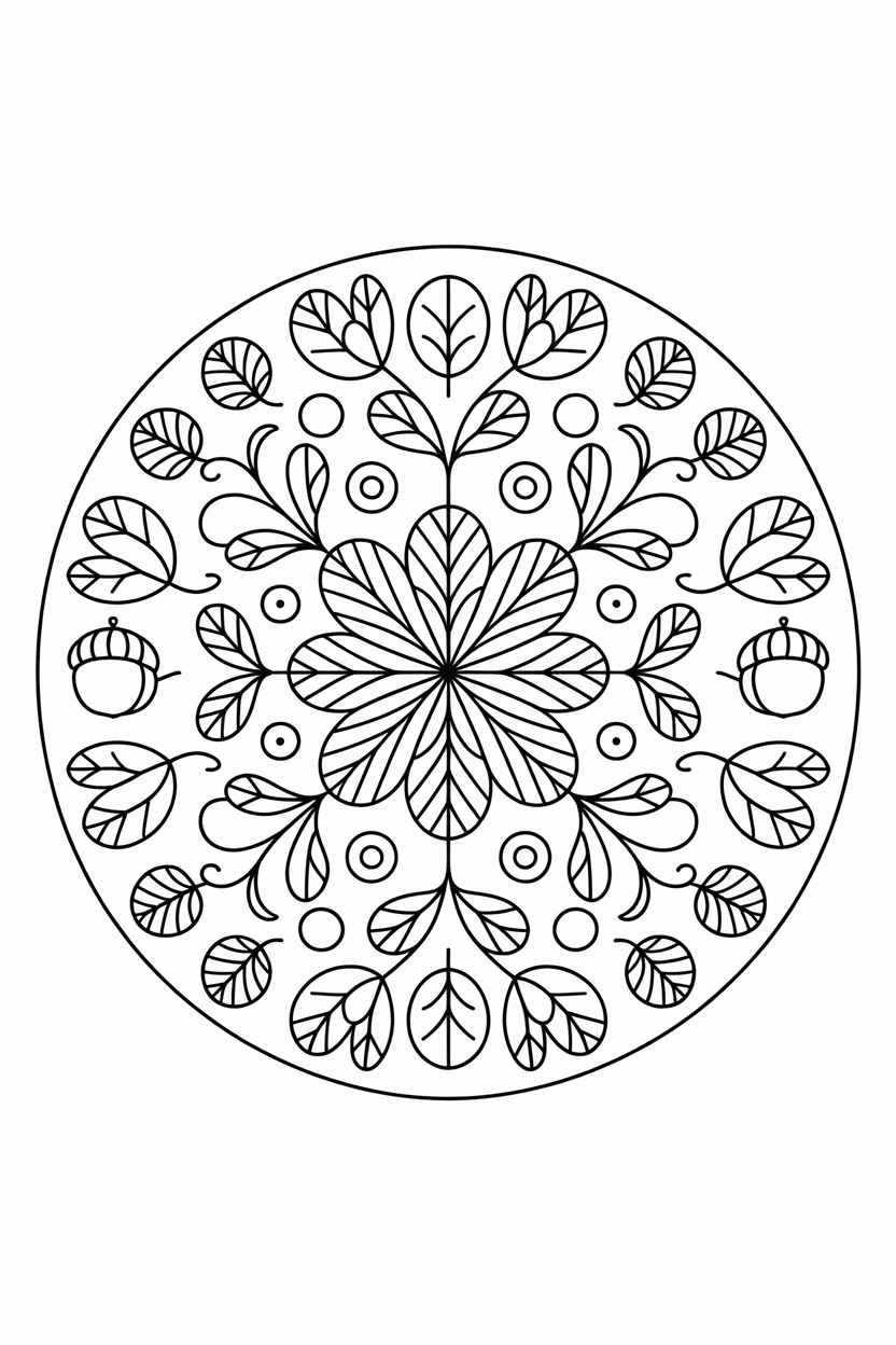 25+ Best Fall Mandala Coloring Pages (Free Printable)