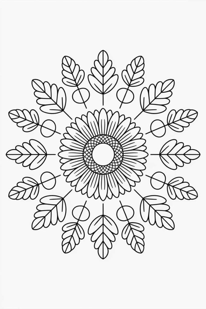 25+ Best Fall Mandala Coloring Pages (Free Printable)