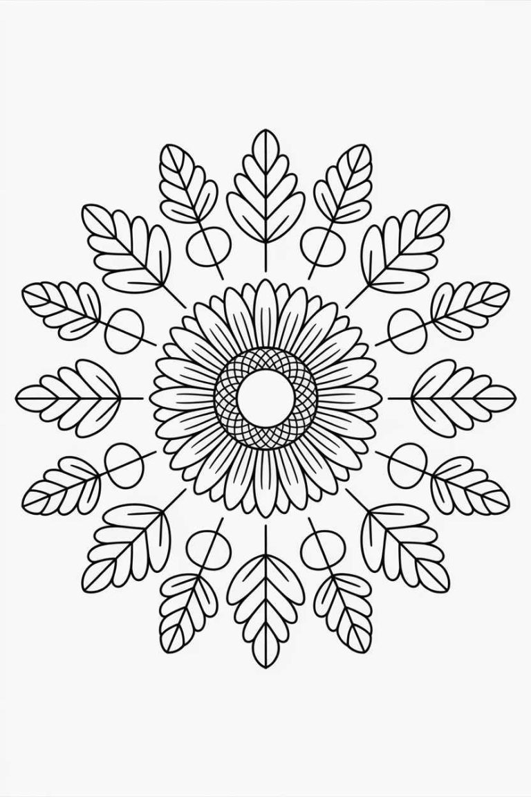 25+ Best Fall Mandala Coloring Pages (Free Printable)