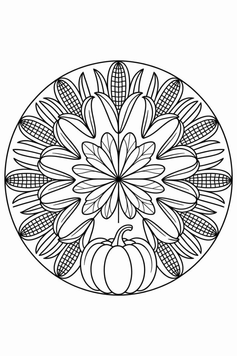 25+ Best Fall Mandala Coloring Pages (Free Printable)