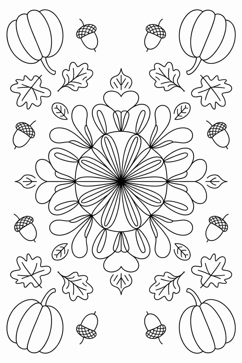 25+ Best Fall Mandala Coloring Pages (Free Printable)
