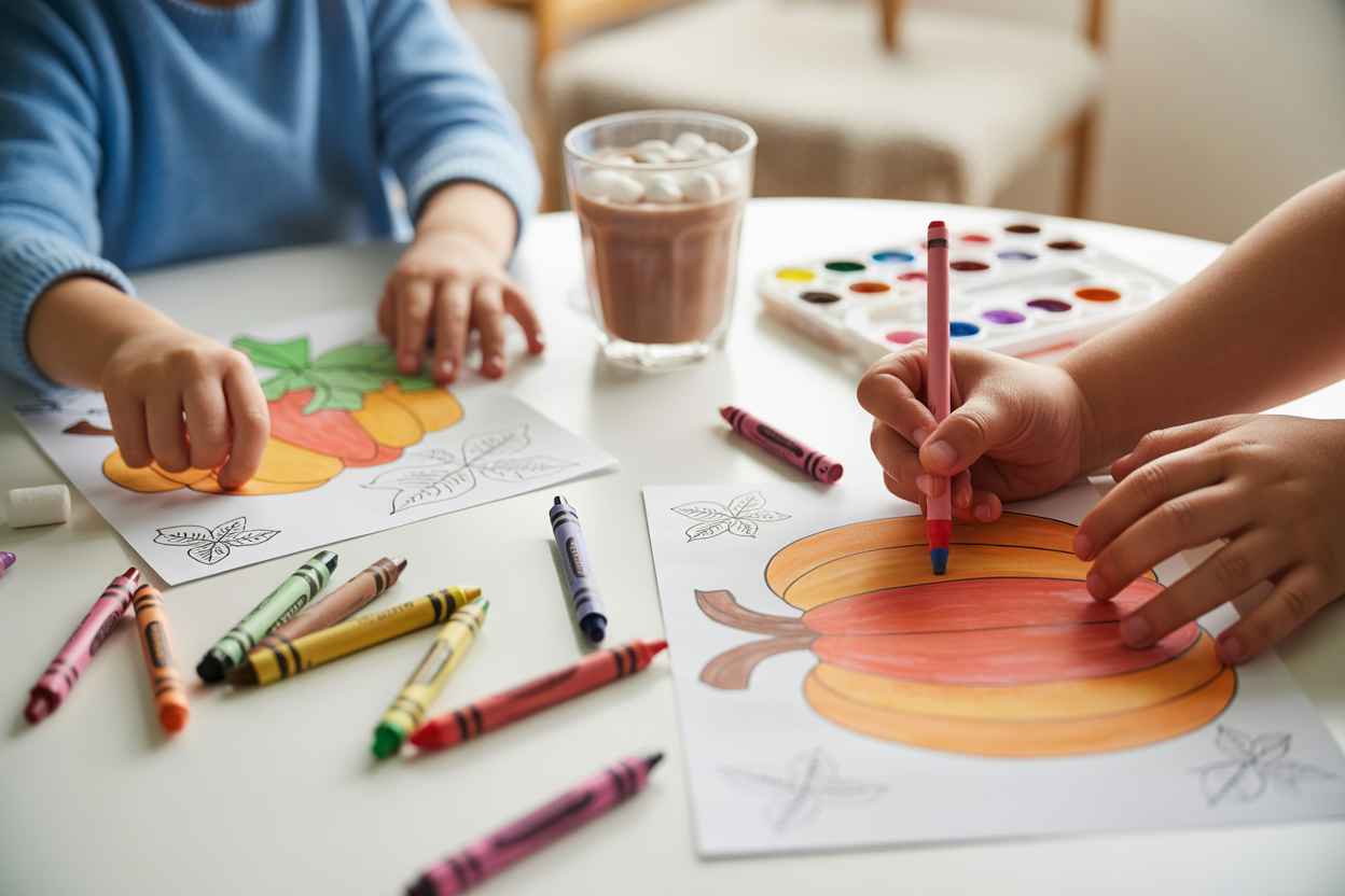 21+ Simple Fall Coloring Pages – Fun & Easy Printables