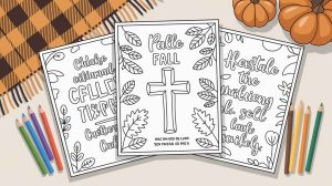19+Christian Fall Coloring Pages | Free Printable for Kids