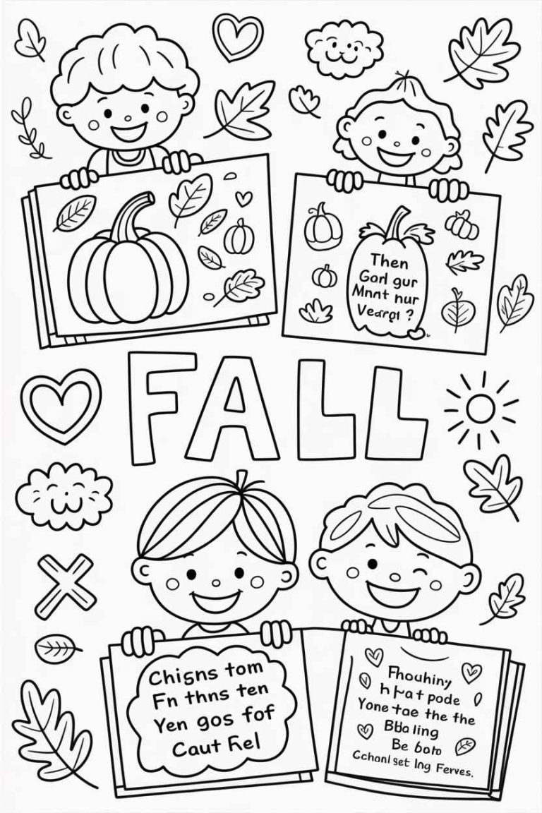 19+Christian Fall Coloring Pages | Free Printable for Kids