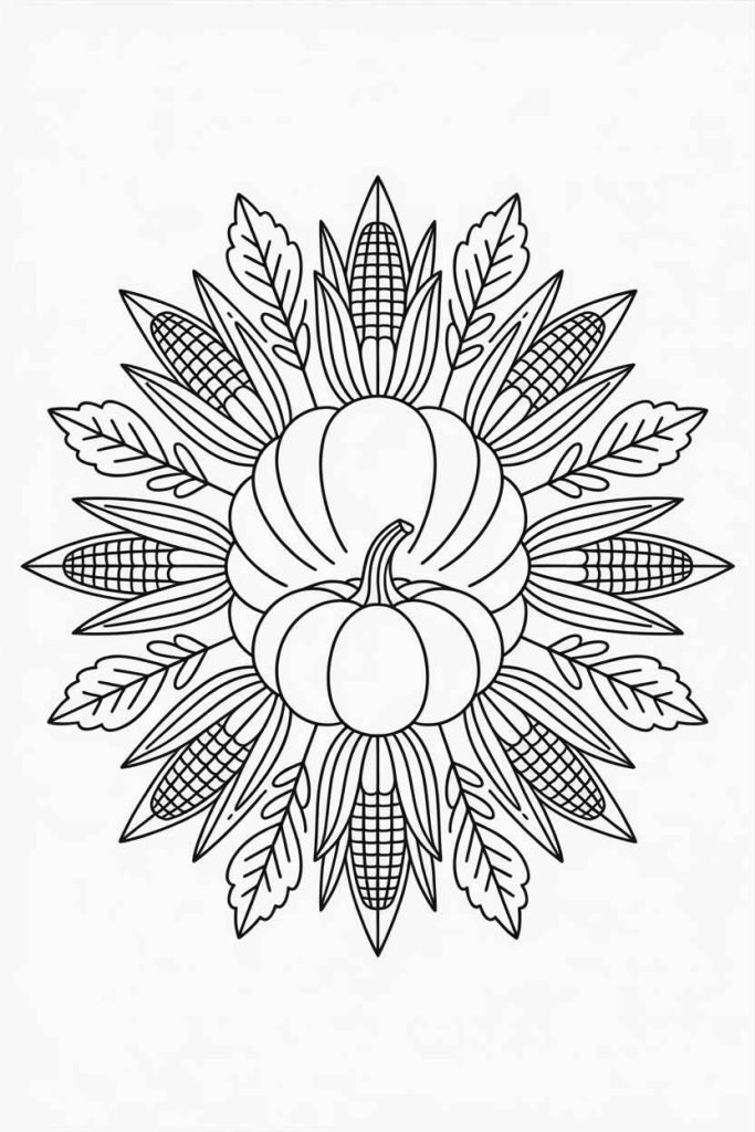 25+ Best Fall Mandala Coloring Pages (Free Printable)