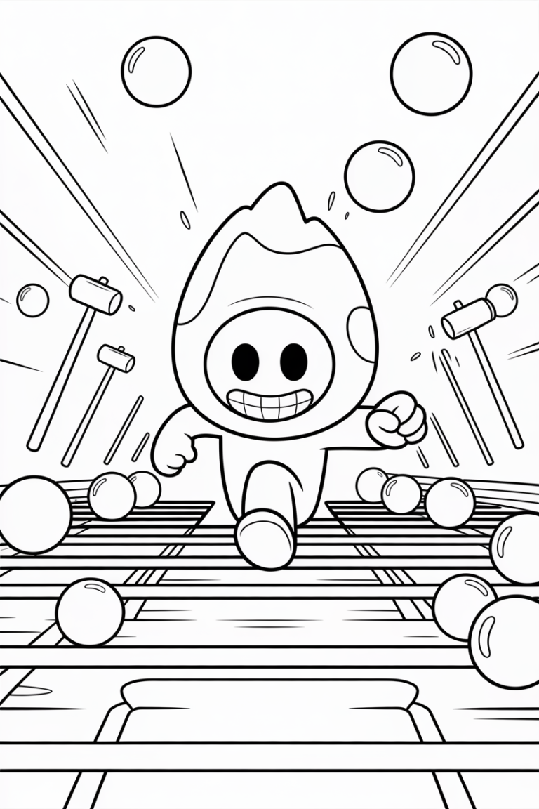 Fall Guys Coloring Pages – Free Printable Sheets for Kid