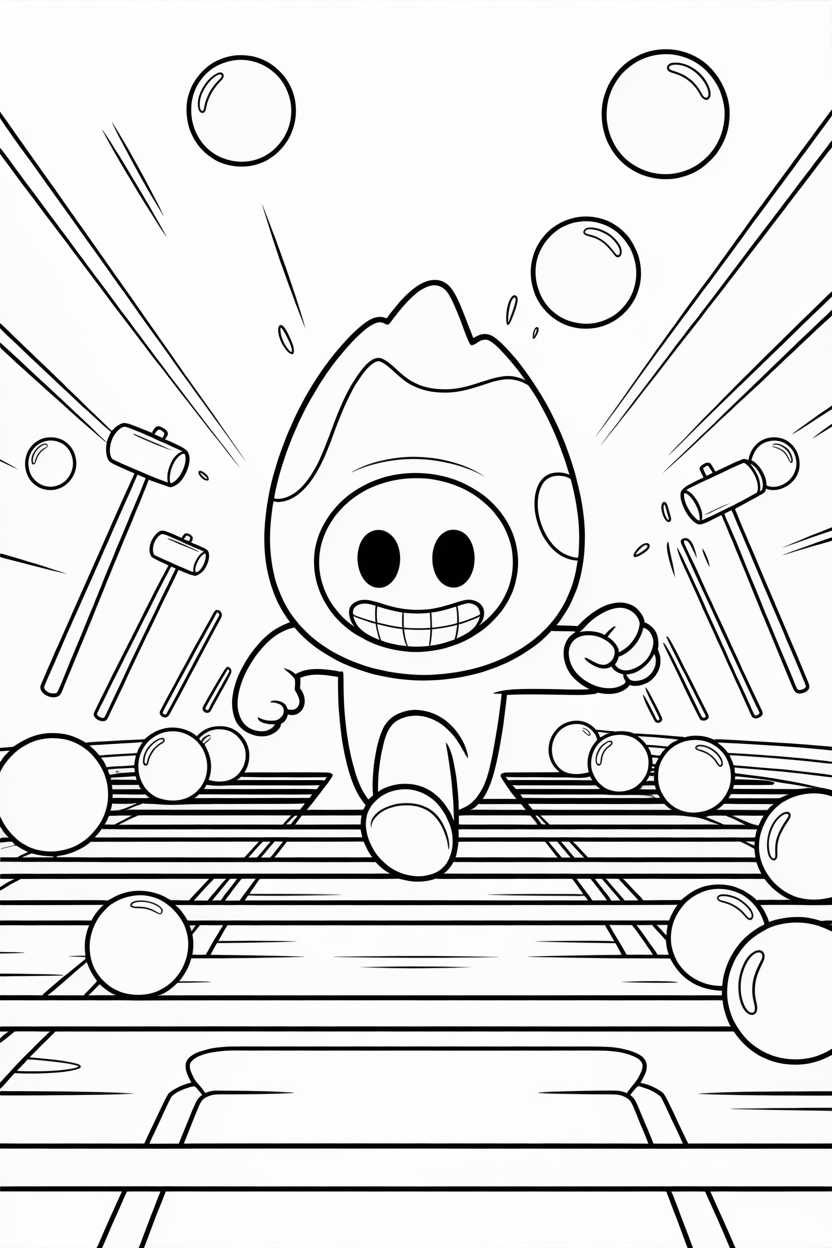 Fall Guys Coloring Pages – Free Printable Sheets for Kid
