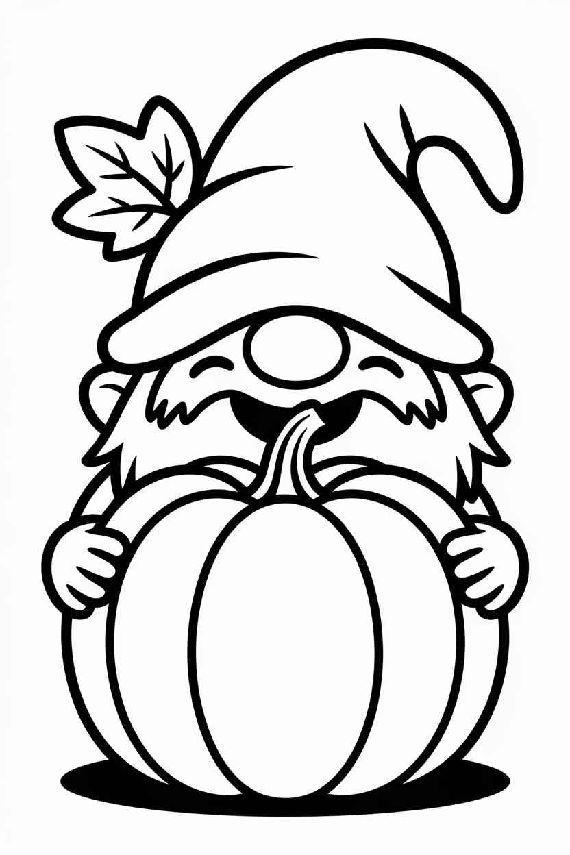 55+ Fall Gnome Coloring Pages: Your Free Printable Autumn Escape