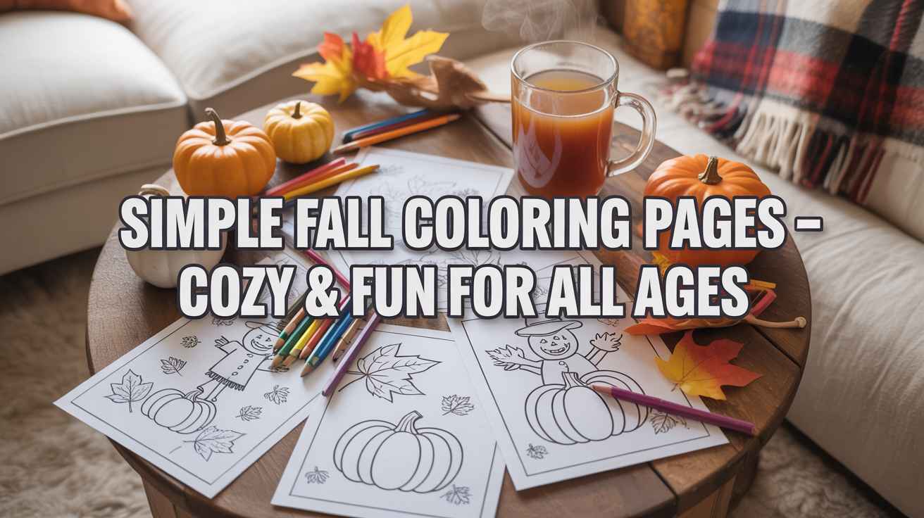 21+ Simple Fall Coloring Pages – Fun & Easy Printables