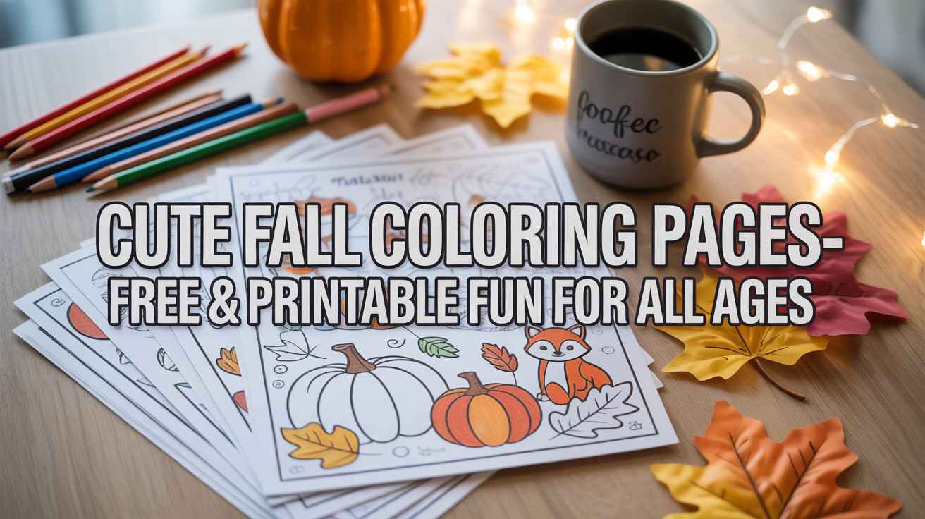 19+ Free Cute Fall Coloring Pages Printable PDFs for All Ages