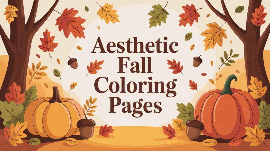 25+ Fall-Themed Coloring Pages | Free Printables for Kids & Adults