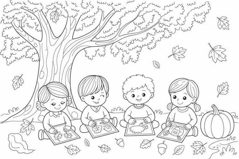 15 Fun & Free Fall Coloring Pages for Kids – Printable Autumn Fun