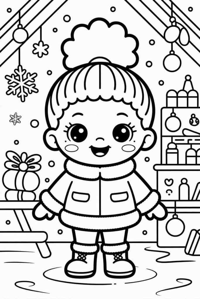 25+ Cozy Christmas Coloring Pages to Print & Enjoy