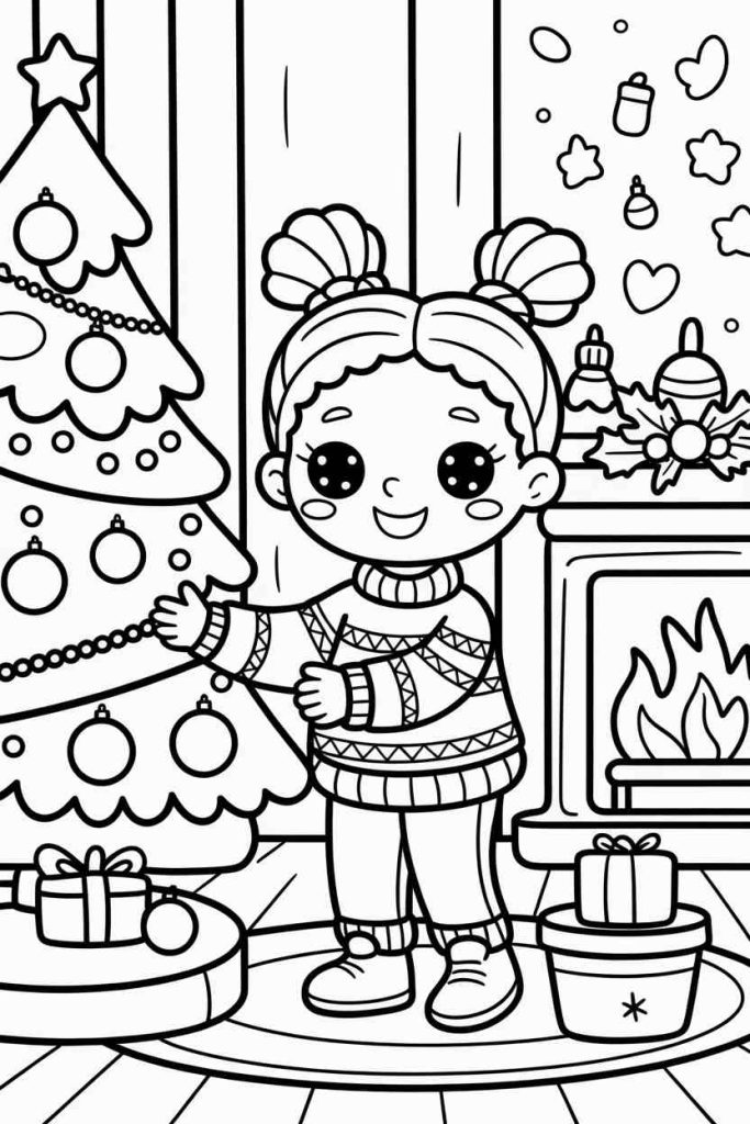 25+ Cozy Christmas Coloring Pages to Print & Enjoy