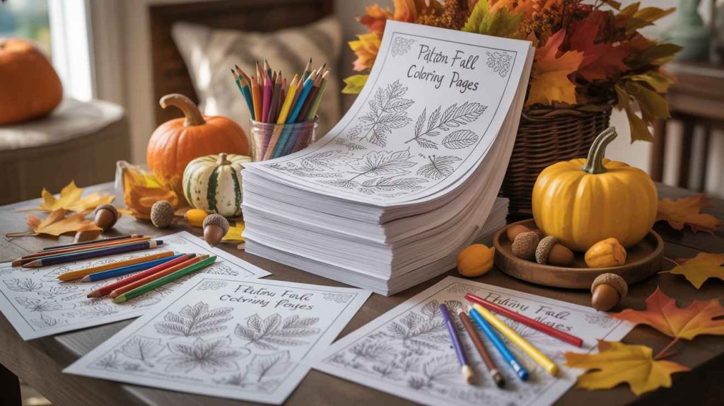 25+ Fall-Themed Coloring Pages | Free Printables for Kids & Adults