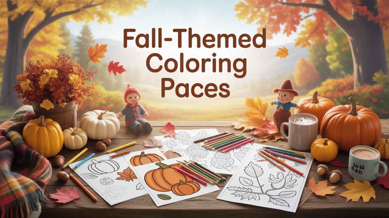 25+ Fall-Themed Coloring Pages | Free Printables for Kids & Adults