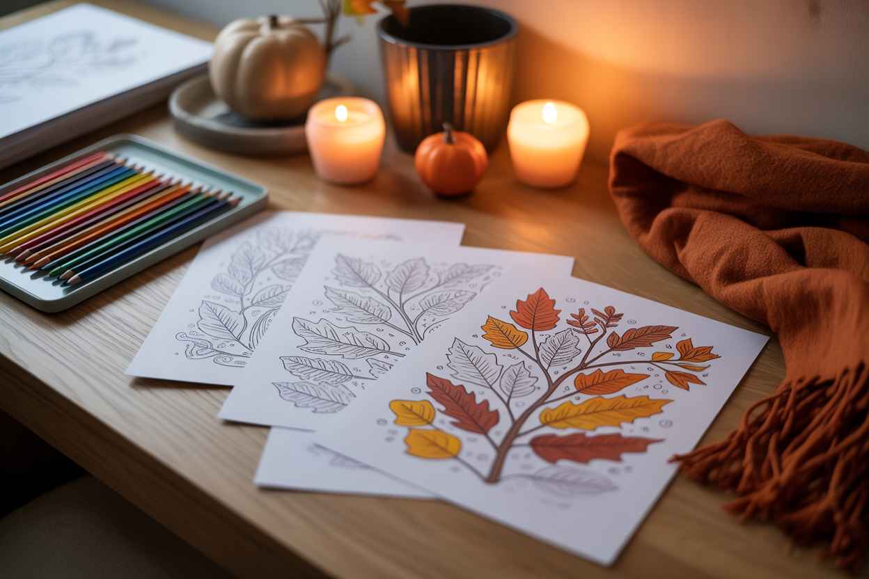 21+ Simple Fall Coloring Pages – Fun & Easy Printables