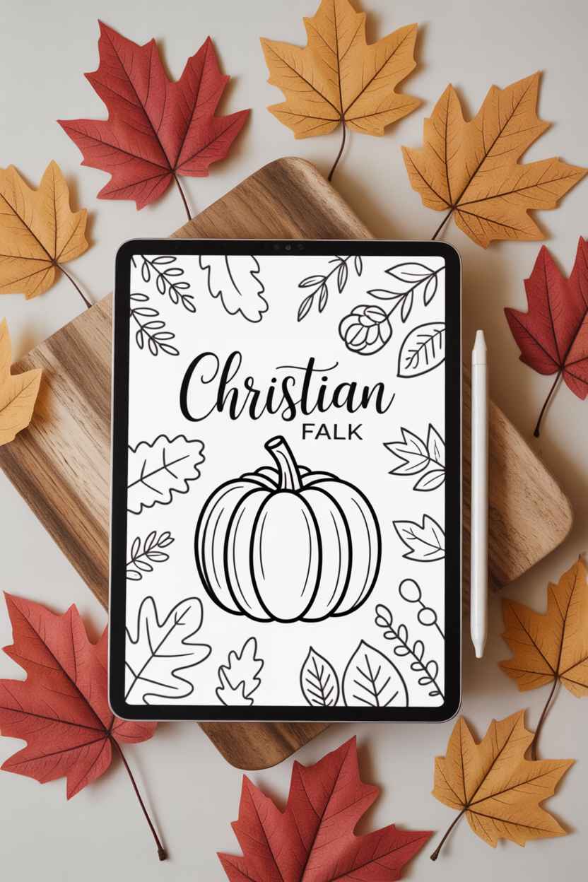 19+Christian Fall Coloring Pages | Free Printable for Kids