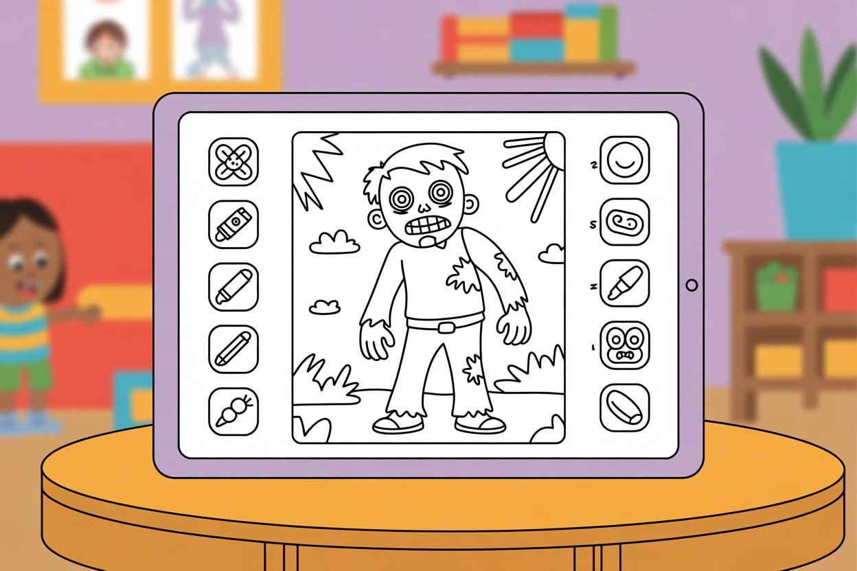 21+Free Zombie Coloring Pages – Fun & Spooky Printables