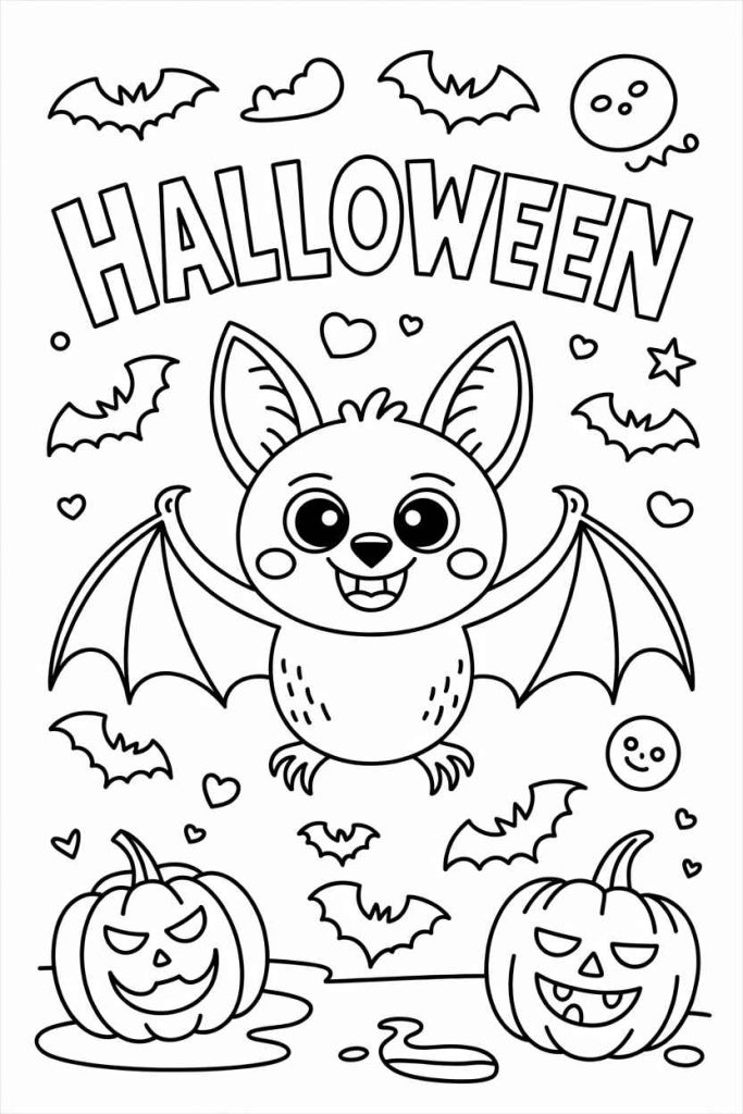 Halloween Coloring Pages for Kids | Free & Printable Fun[2025]