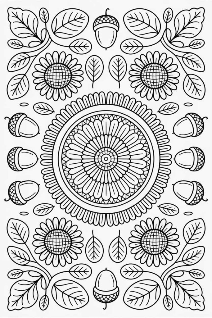 25+ Best Fall Mandala Coloring Pages (Free Printable)