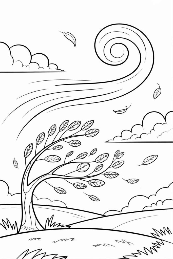 21+Coloring Wind – Free, Easy, and Fun Online Pages for Kids